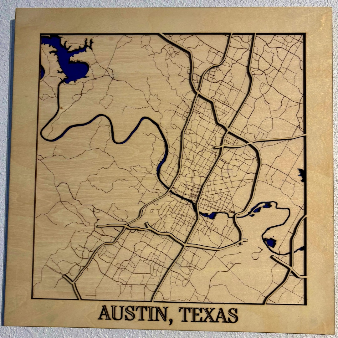 Custom Laser Cut City Map (coaster or Wall Art) - Etsy