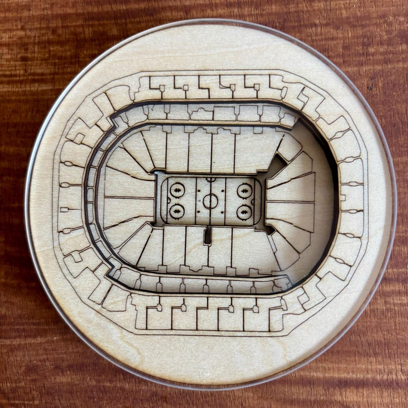 Custom Laser Cut Stadium Coasters - Etsy