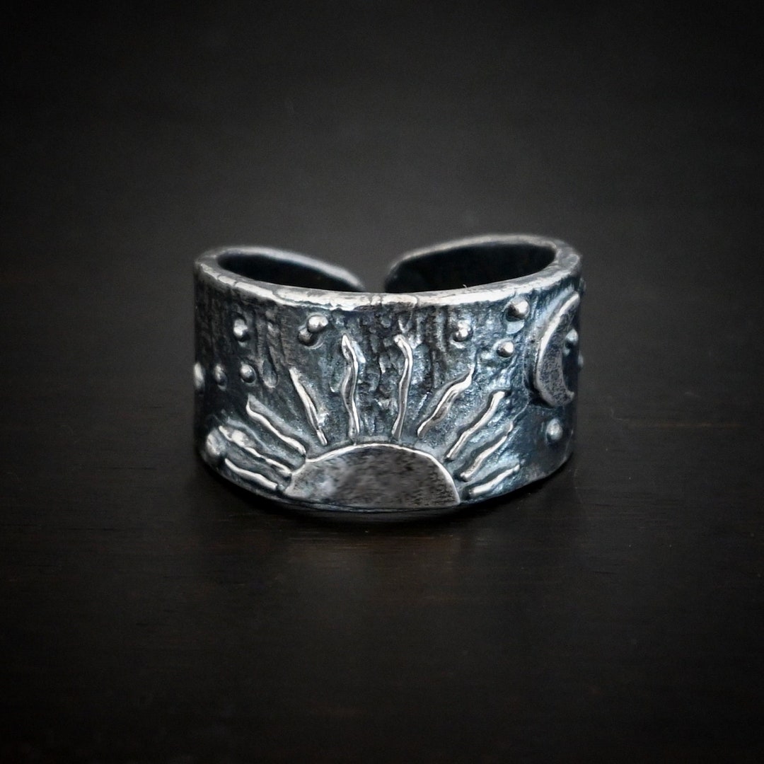 Sun Moon Stars Ring - Etsy