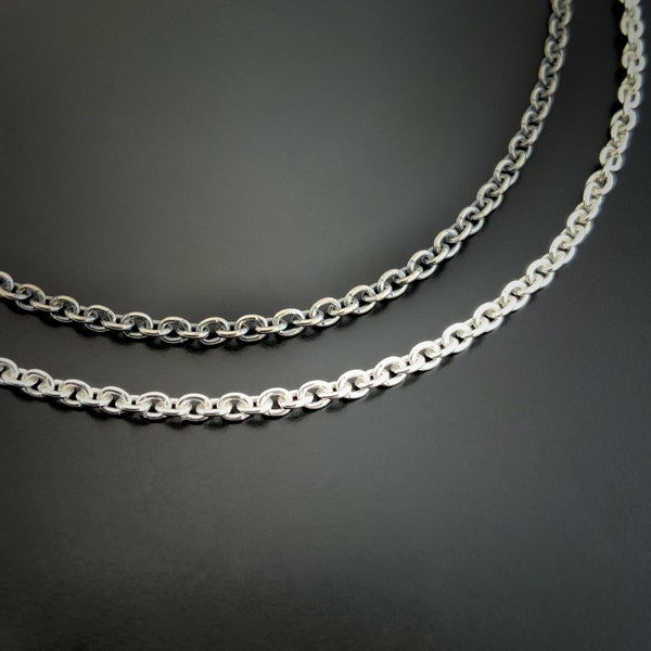 Heavy Silver Chain - Etsy