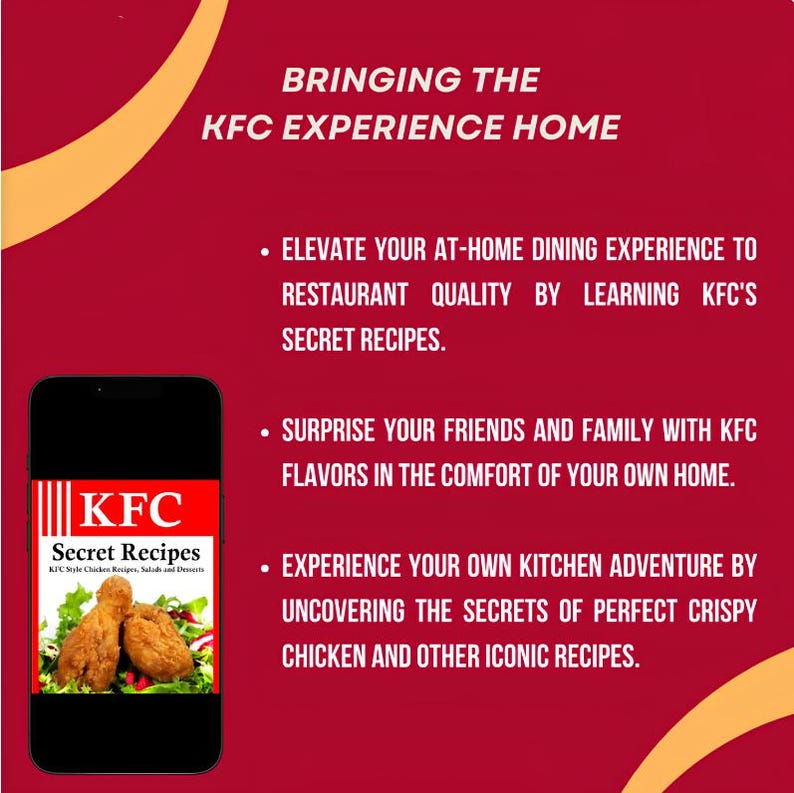 KFC Secret Recipes,plr,home Cooking Like a Kfc Chef,diy Authentic Fried ...