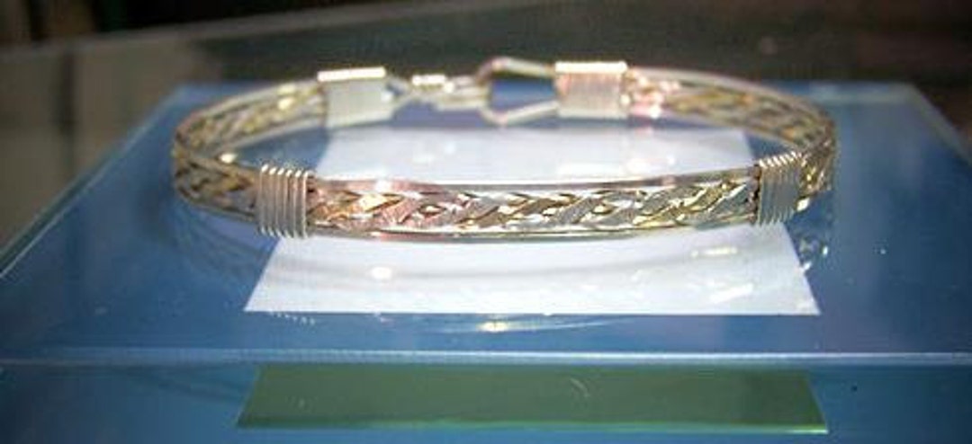 Sterling Silver Bracelet With Custom Sterling & Gold Filled Pattern ...
