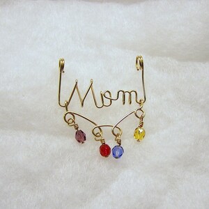 Custom Made "mom" Necklace in 14 Kt Gold Filled or Sterling Silver Wire ...