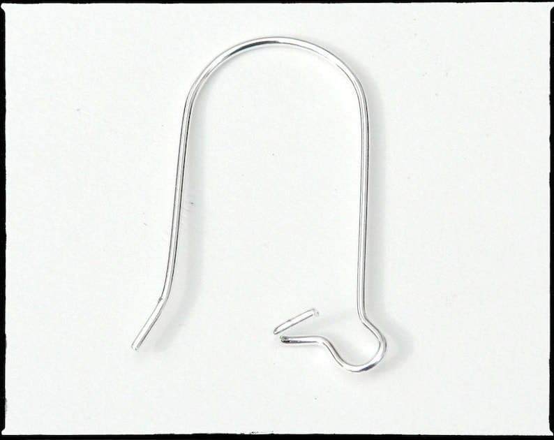 Kidney Ear Wires, Loop Earring Hooks With Closure, 50 Pieces, Shiny ...