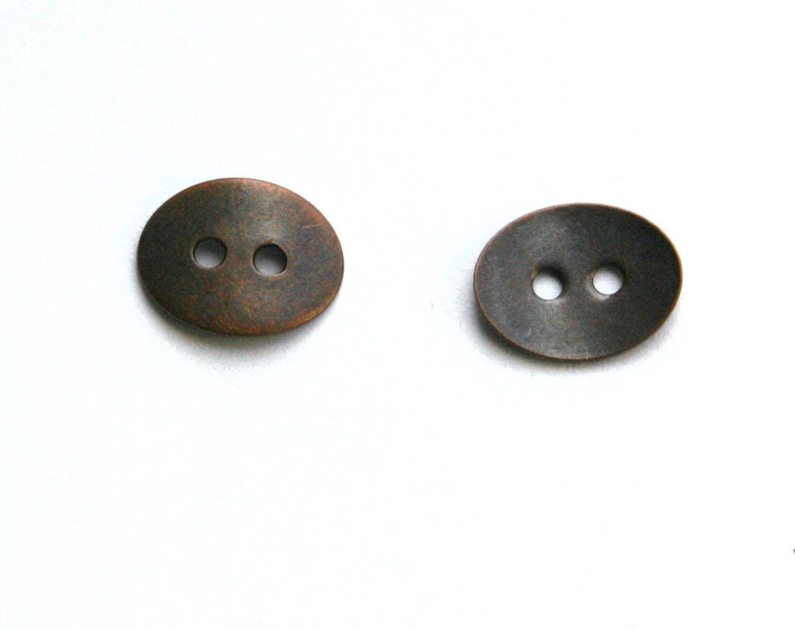 Antiqued Copper Button Clasp for Leather Wrap Bracelets, QTY 20 Curved ...