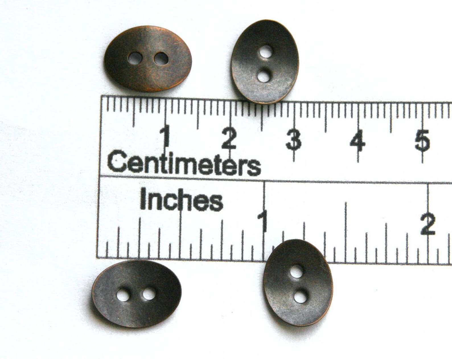 Antiqued Copper Button Clasp for Leather Wrap Bracelets, QTY 20 Curved ...