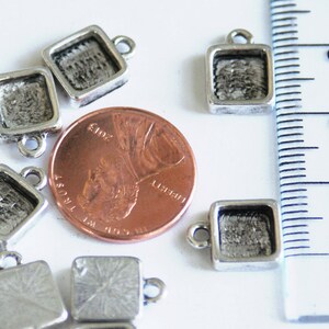 Square Bezel Setting Antiqued Bronze Color, 9mm 6mm Int, Qty 20. for ...