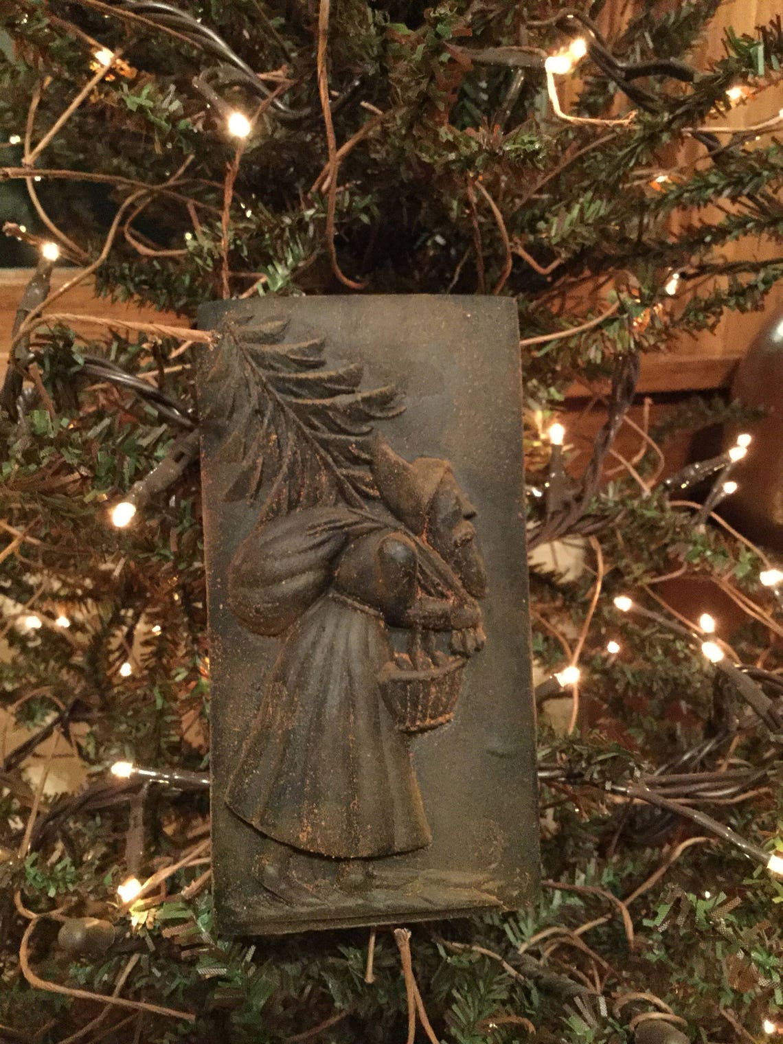 Walking Santa Blackened Beeswax Springerle Orniegerman 432 - Etsy