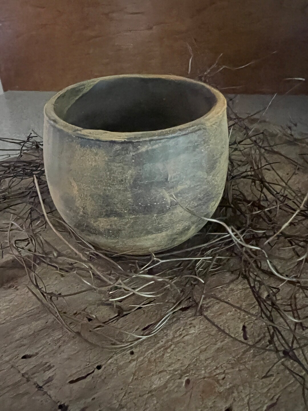 Blackened Beeswax Cup #358~primitive~candle Holder~ - Etsy