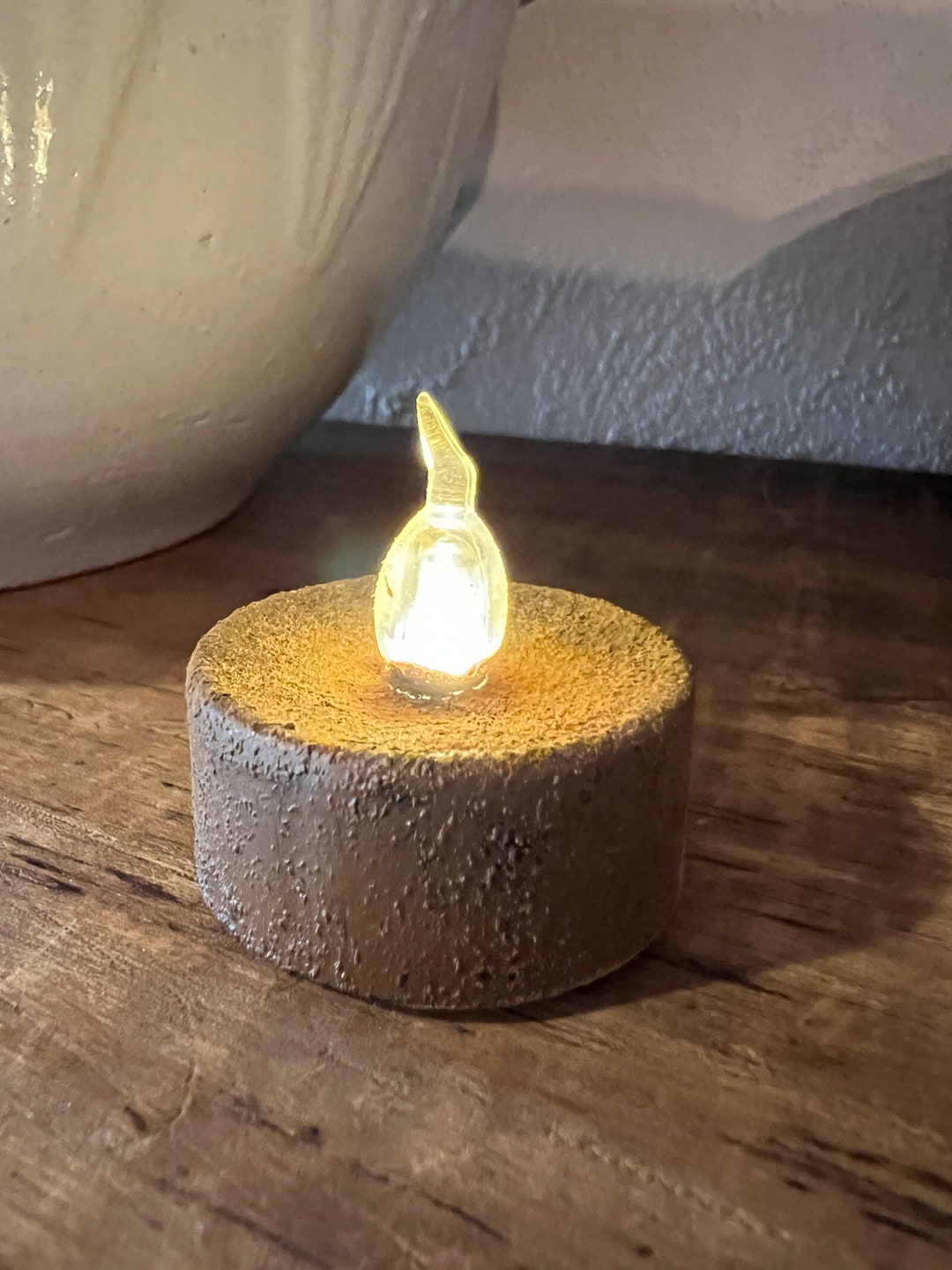 Cinnamon Coated Timer Tealight~primitive~lighting~battery Tealight~ - Etsy