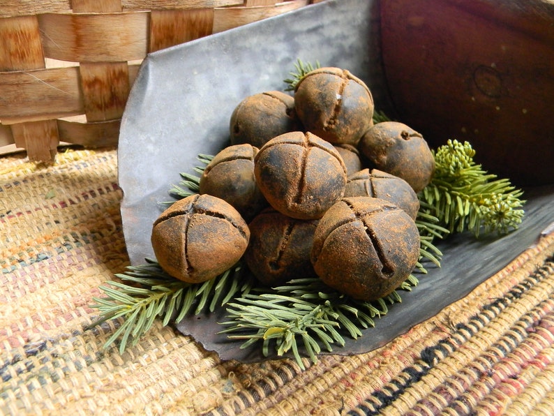 Primitive Blackened Beeswax Jingle Bells #421 - Etsy