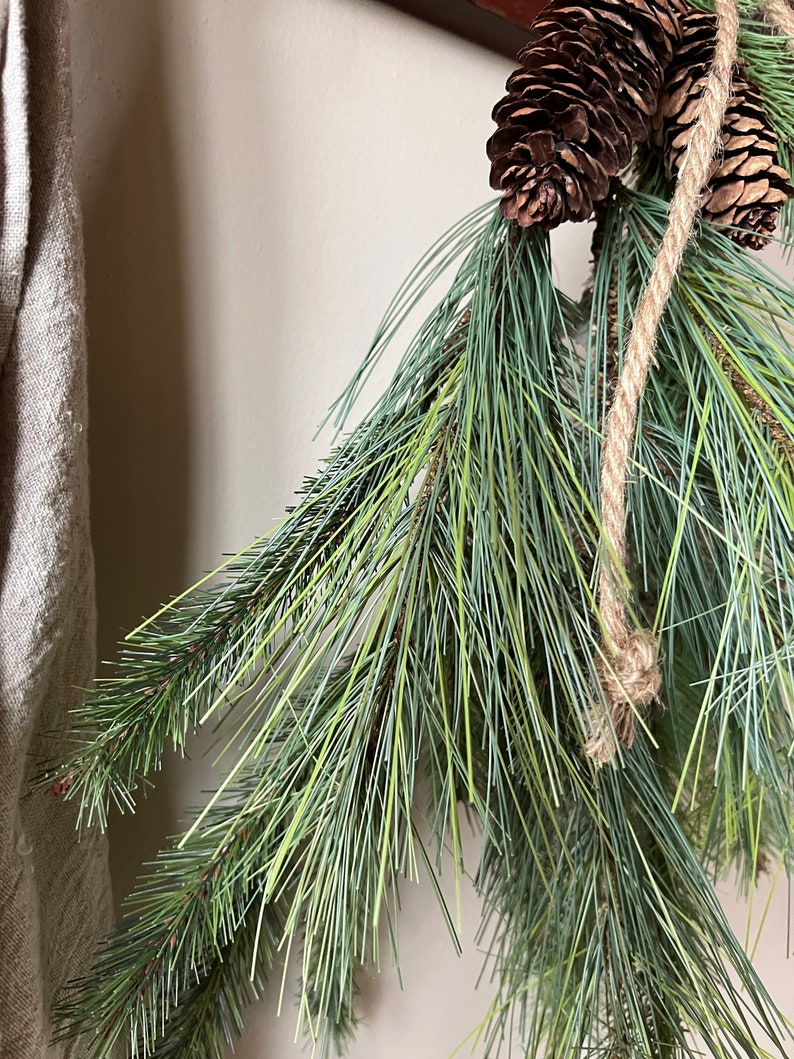 Cedar Grove Pine Drop Evergreen Swag - Etsy