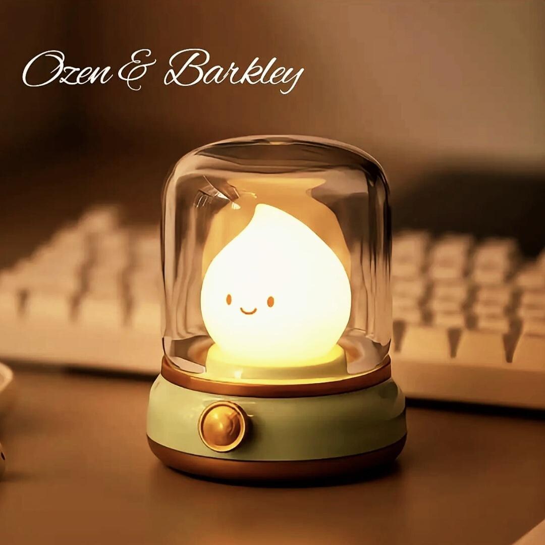 Mini Desktop LED Cute Night Lamp Creative USB Rechargeable Portable ...