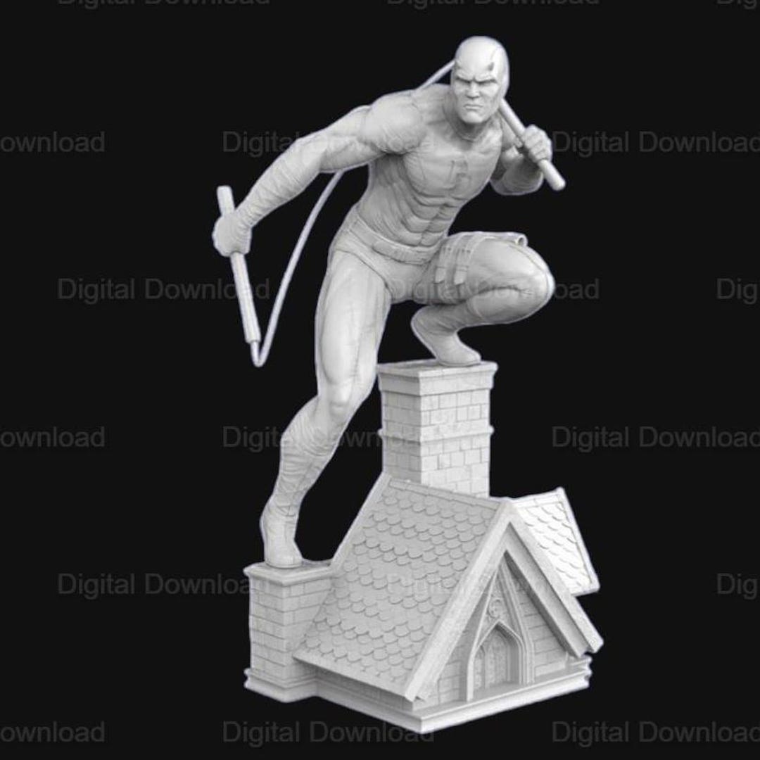 Daredevil STL, Daredevil 3D Model, Daredevil Figure - Etsy