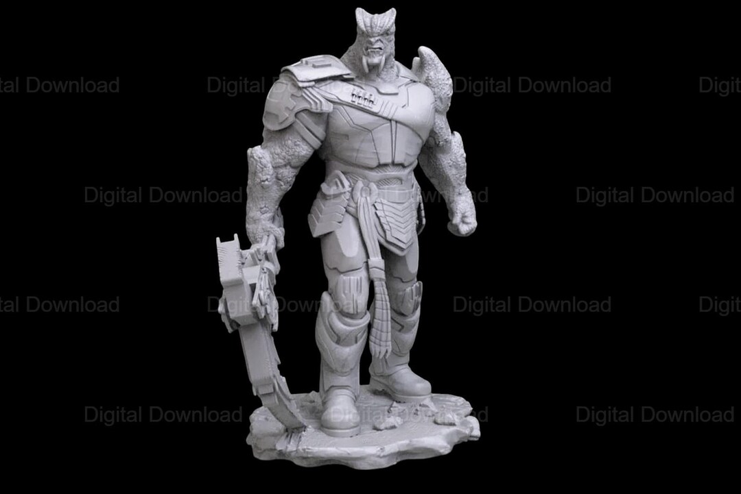 Black Dwarf STL, Black Dwarf 3D Model Print Files, Black Dwarf Figure ...