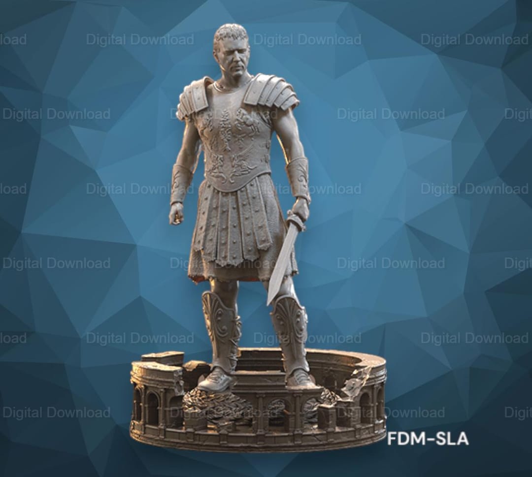 Gladiator STL, Gladiator 3D Model Print Files, Gladiator Miniature1 - Etsy