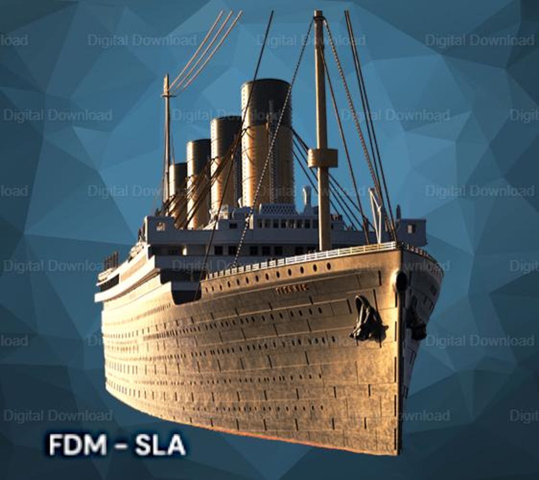 Titanic STL, Titanic 3D Model Print Files, Titanic Miniature1 - Etsy