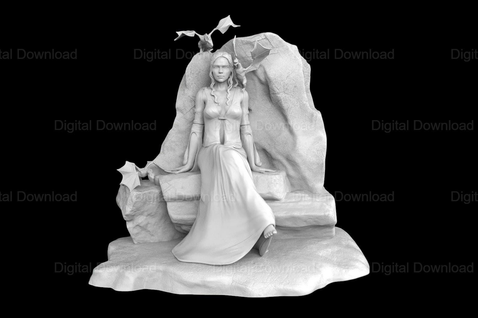 Daenerys Targaryen STL, Daenerys Targaryen 3D Model Print Files ...