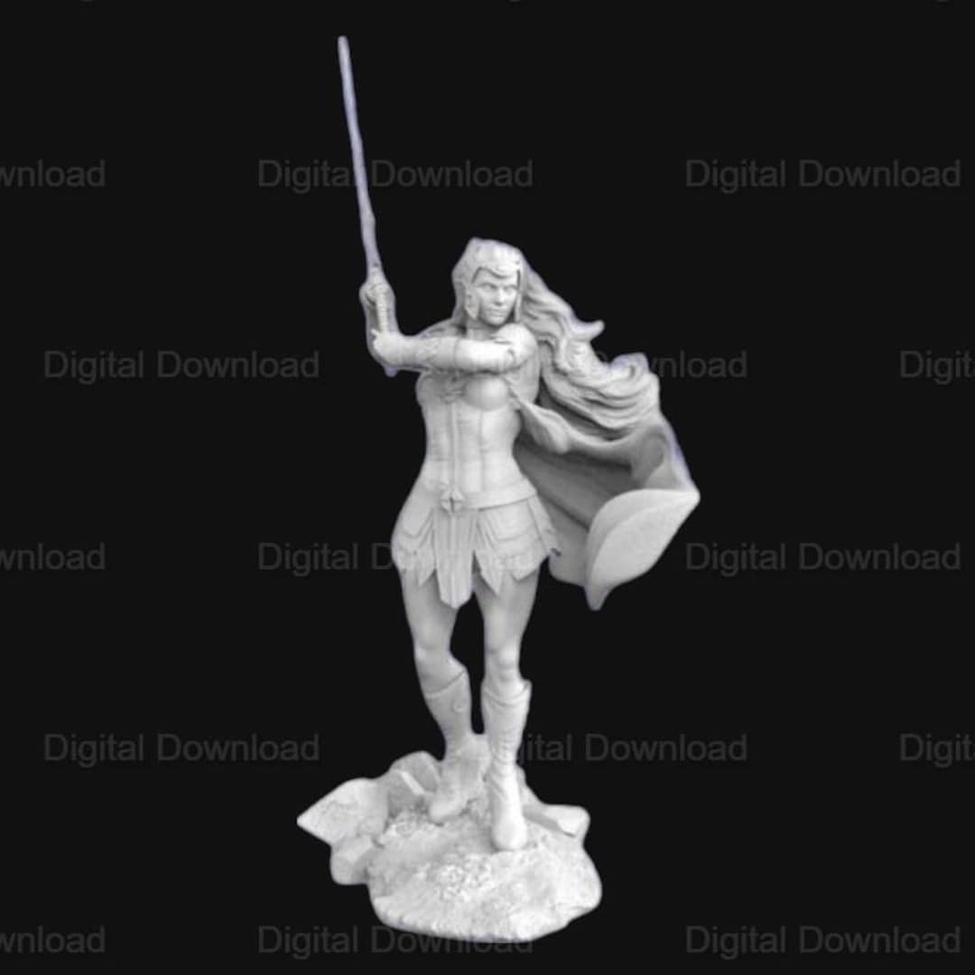 The Princess of Power STL, She Ra STL, She Ra 3D Model, She Ra Figure ...