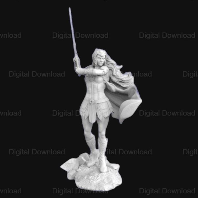 The Princess of Power STL, She Ra STL, She Ra 3D Model, She Ra Figure ...
