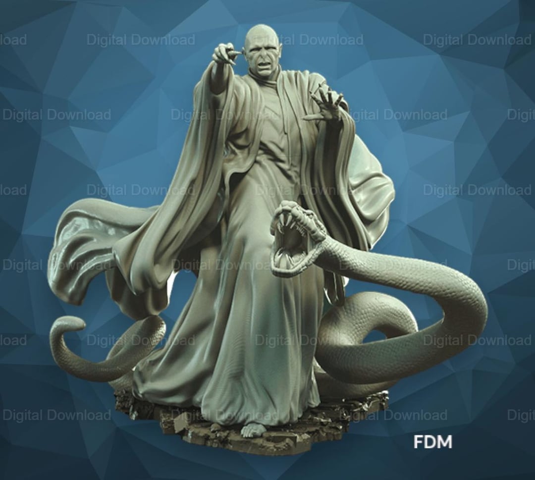 Lord Voldemort STL, Lord Voldemort 3D Model Print Files, Lord Voldemort ...