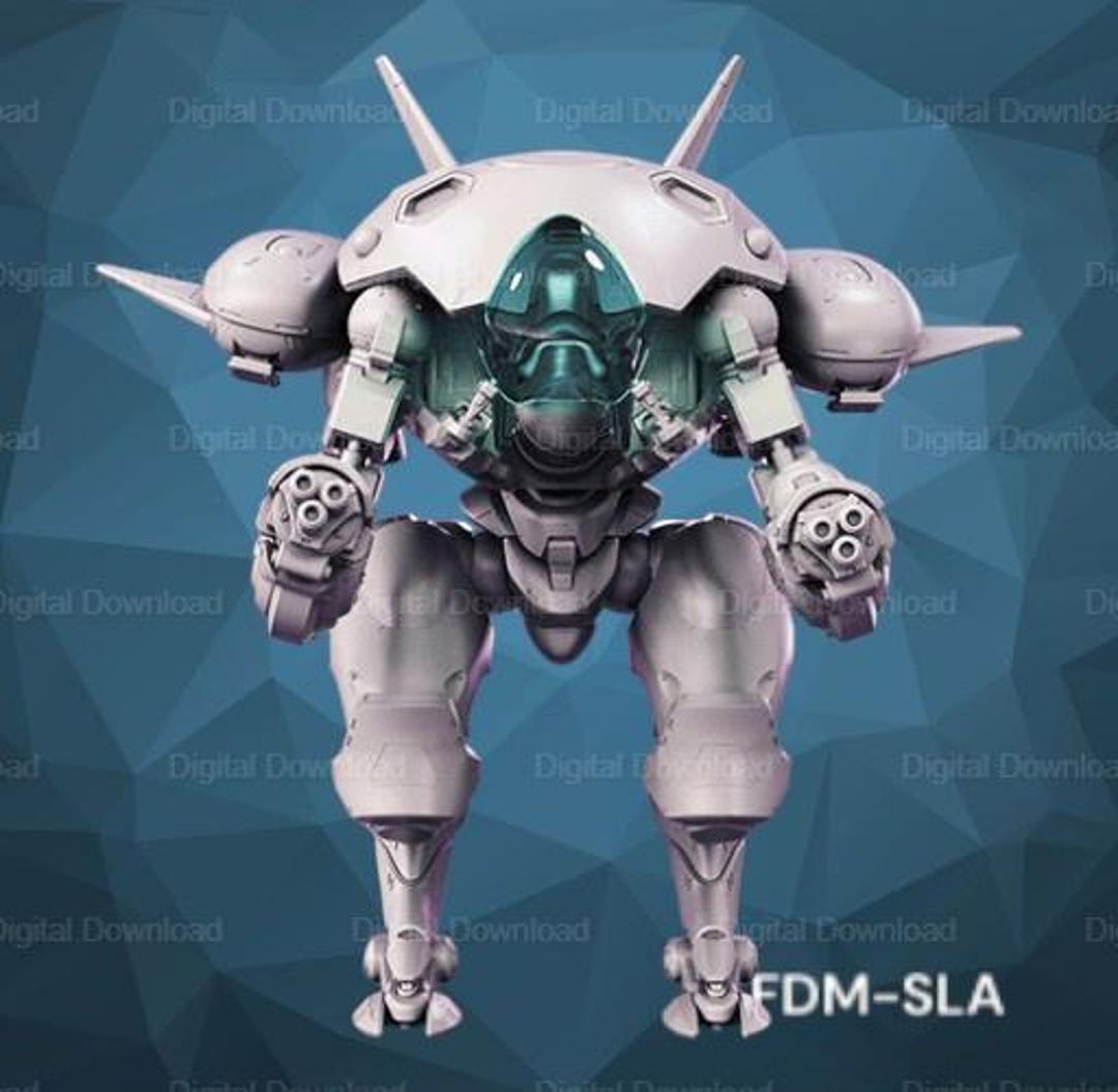 Overwatch D.vas Mech STL, D.vas Mech 3D Model Print Files, D.vas Mech ...
