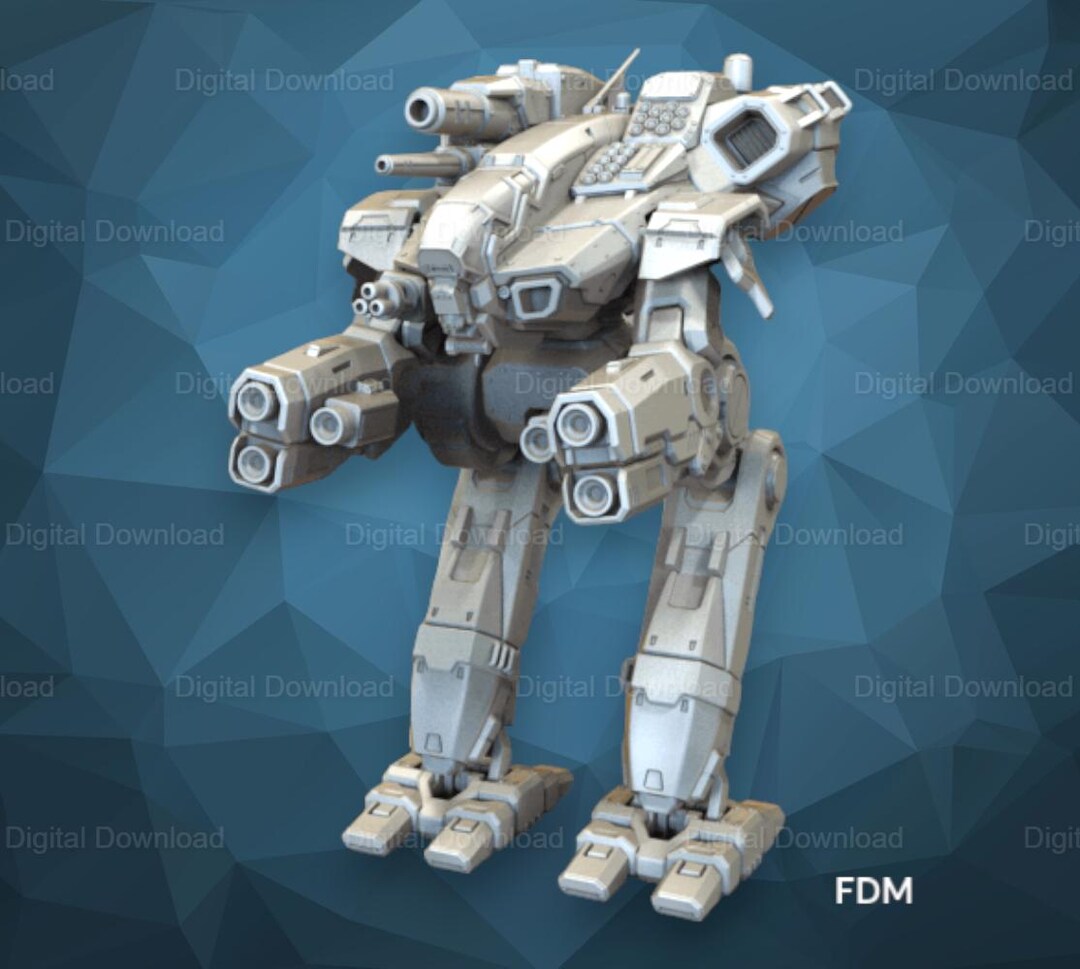 Mech Warrior Online STL, Battletech Marauder STL, Battletech Marauder ...