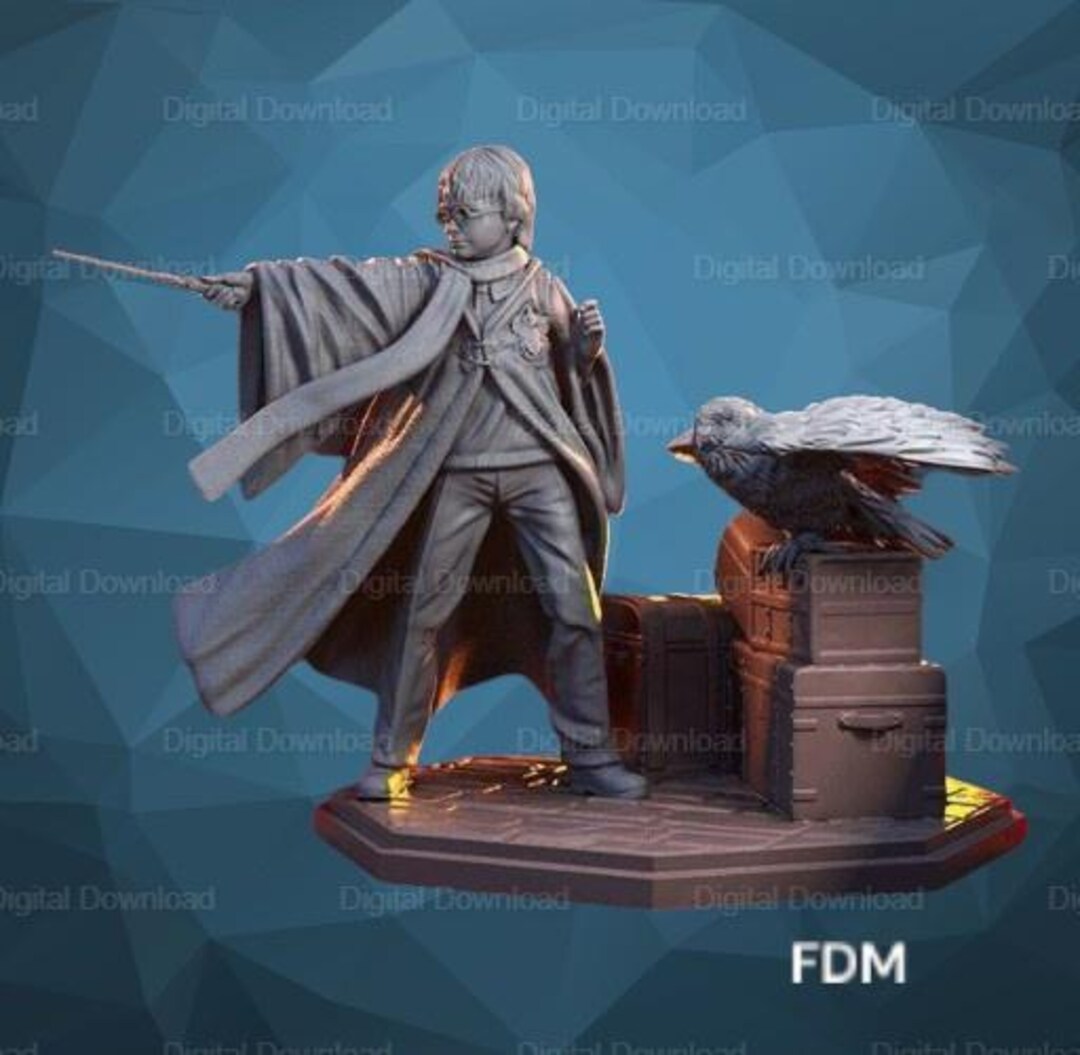 Wizard Harry STL, Harry 3D Model Print Files, Harry Miniature1 - Etsy
