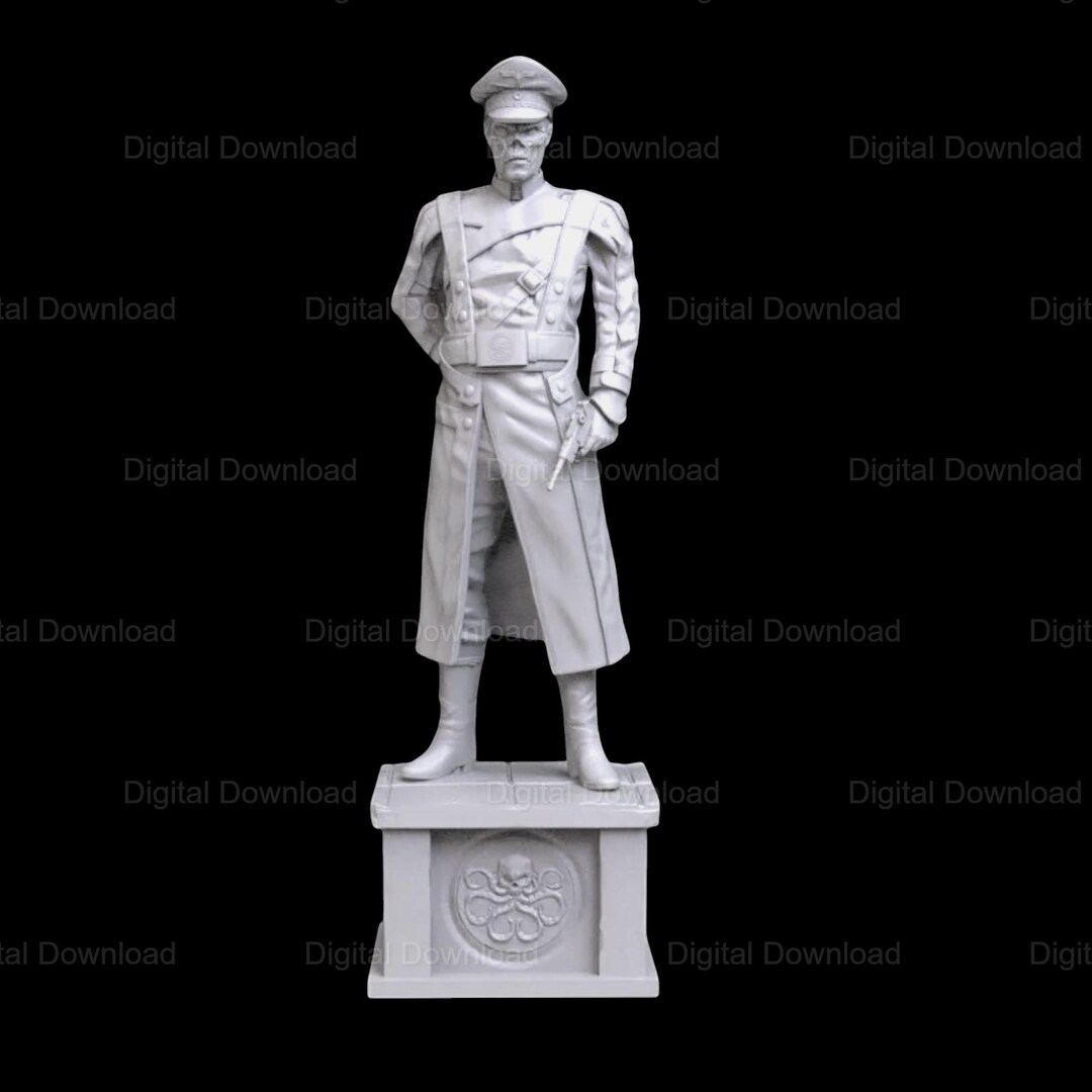 Red Skull STL, arquivos de impressão do modelo 3D Red Skull, figura Red ...