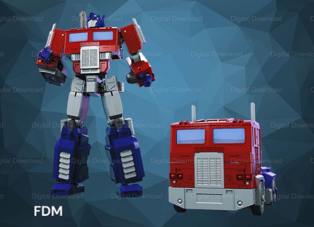 Transformers STL, Optimus Prime STL, Optimus Prime 3D Model Print Files ...