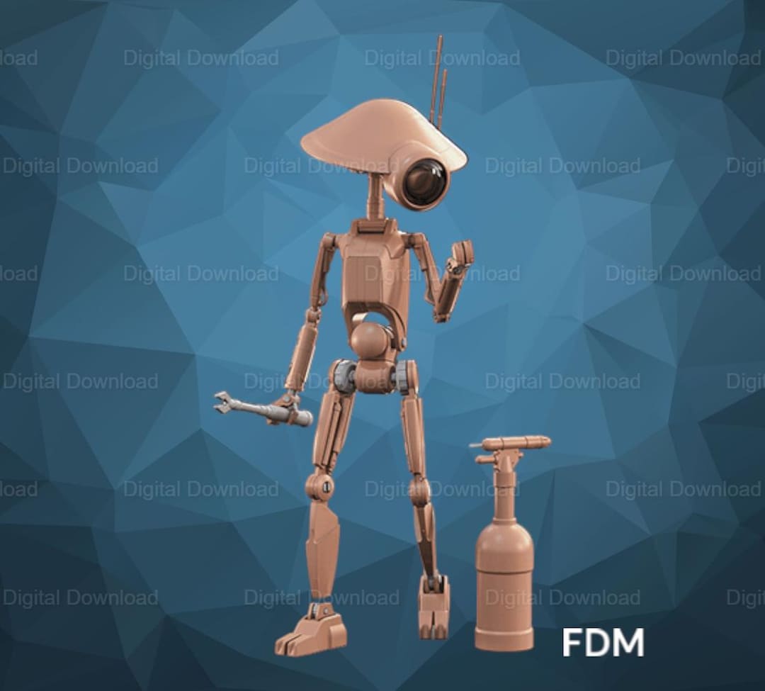 Pit Droid STL, Pit Droid 3D Model Print Files, Pit Droid Miniature1 - Etsy