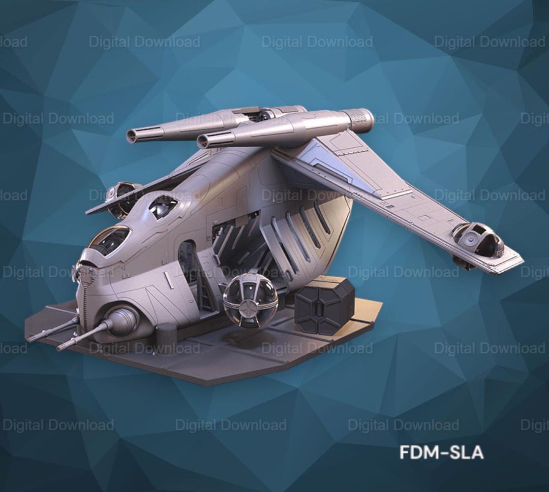 Laat-i Gunship STL, Laat-i Gunship 3D Model Print Files, Laat-i Gunship ...