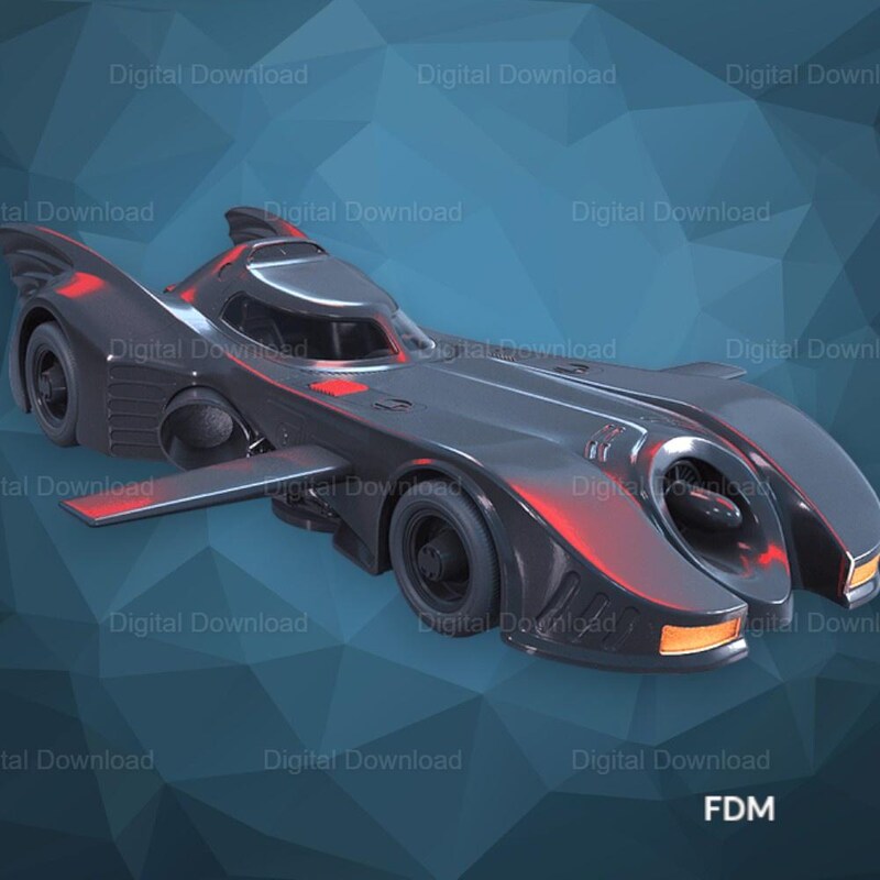 Batmobile Stl - Etsy
