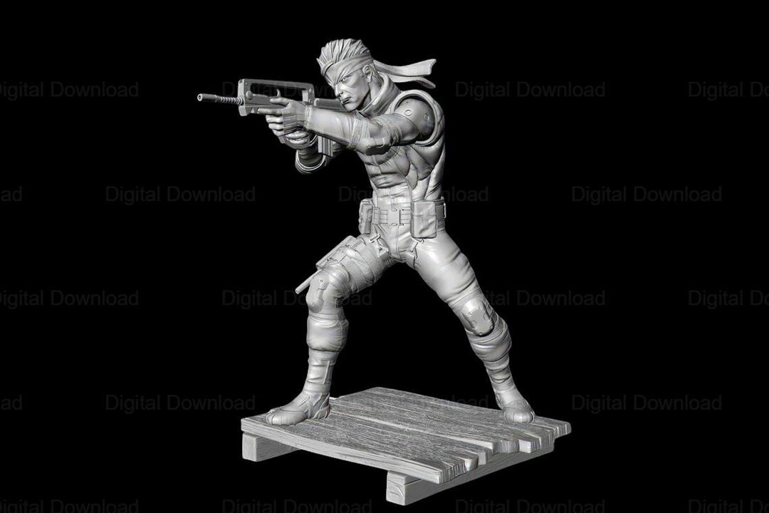 Metal Gear Solid - Snake STL, modelo 3D de Metal Gear Solid, figura de Metal Gear Solid - Etsy ...