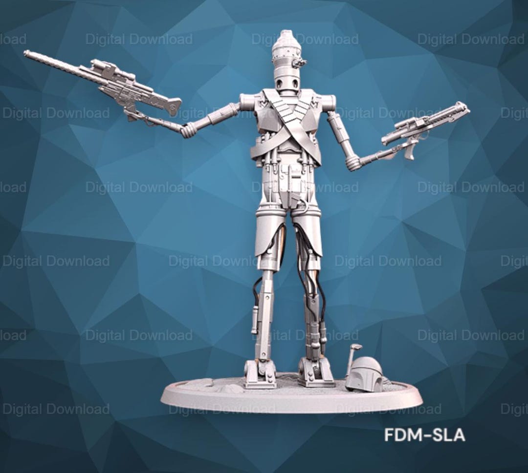 IG-11 Droid STL, IG-11 Droid 3D Model Print Files, IG11 Droid ...