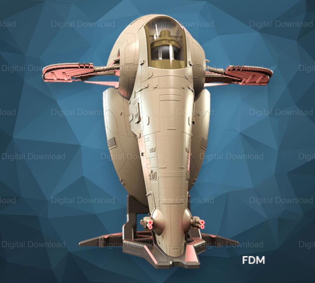 Slave-1 STL, Slave-1 3D Model Print Files, Slave-1 Miniature1 - Etsy