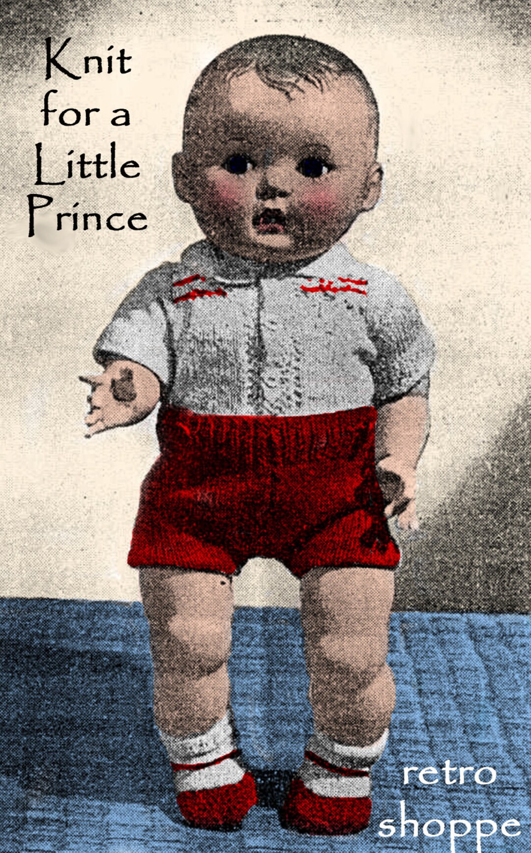 Vintage 1950's Knit Pattern Designed to Be Style of Prince Charles ...