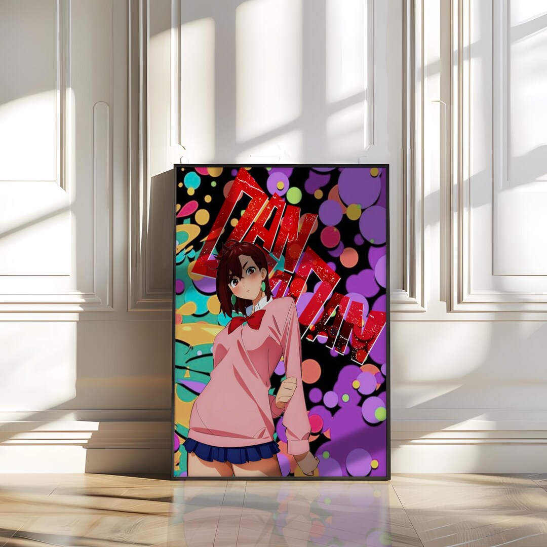 Dandadan Anime Poster - Momo Ayase Fan Art - Colorful Digital Wall Art ...