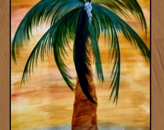 Palm tree rug | Etsy