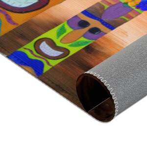 Tiki Man Tropical Design Area Rugs of My Art. - Etsy