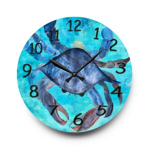 Blue Crab Clock - Etsy