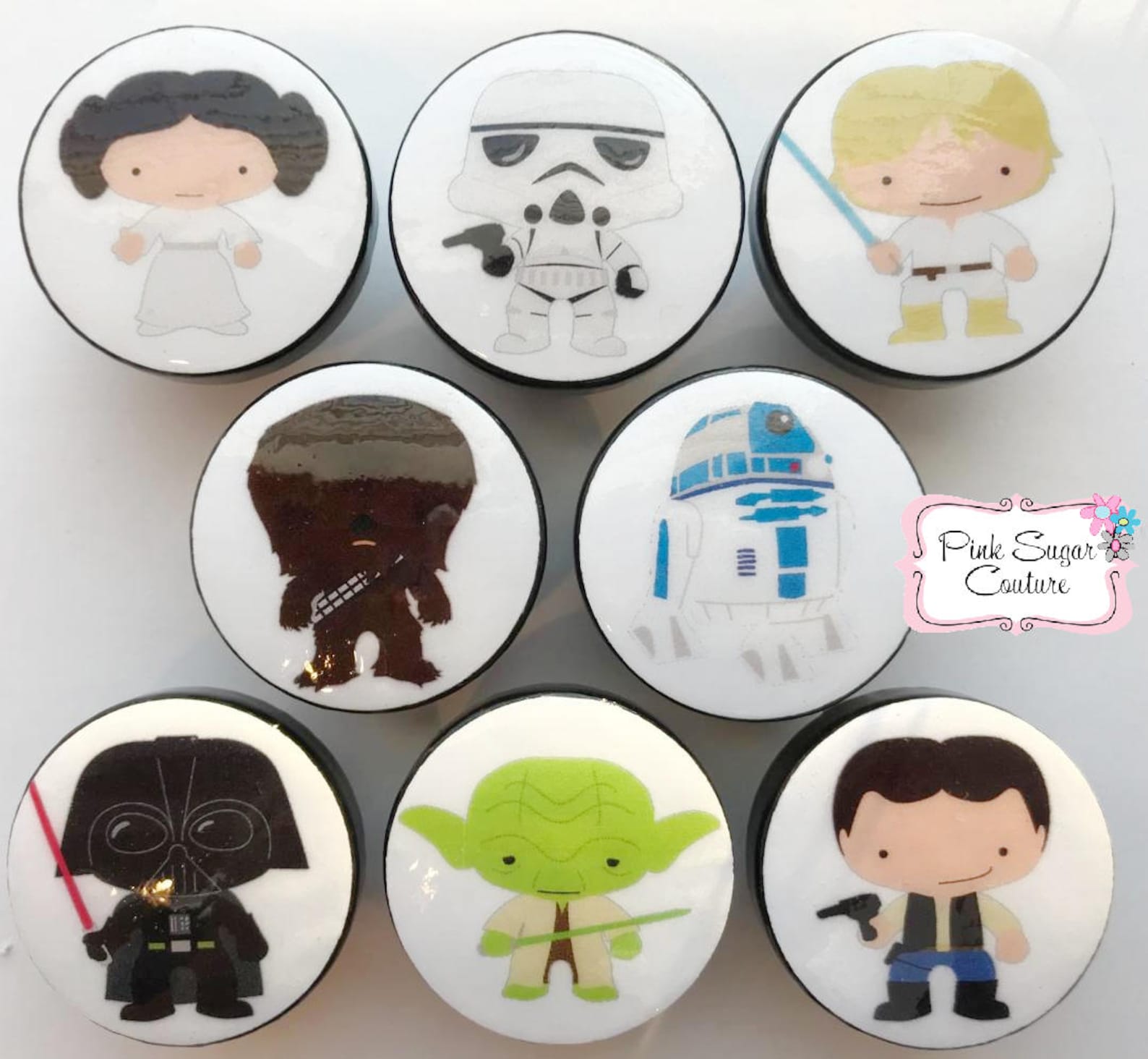 STAR WARS KNOBS 4 Kids Nursery Handmade Drawer Pull Black | Etsy