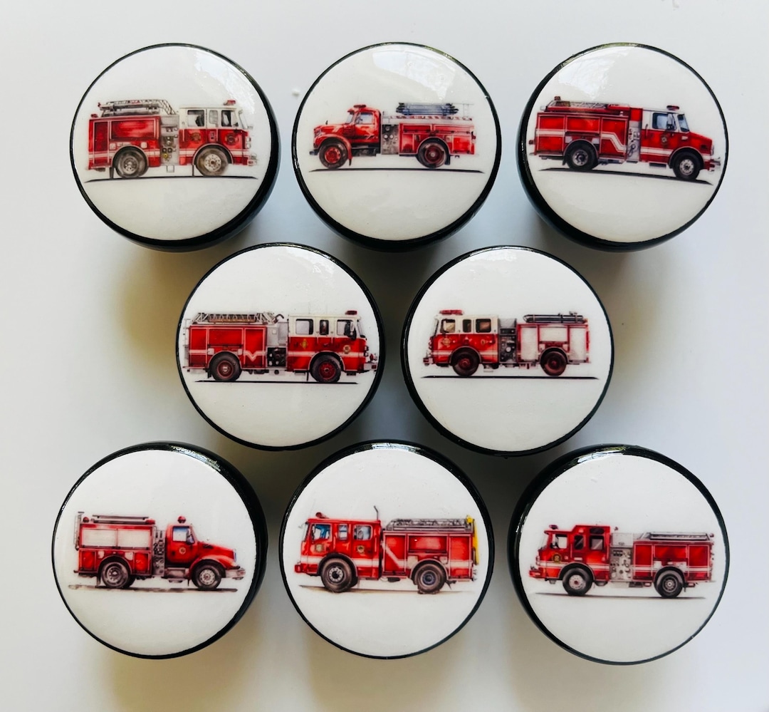 Fireman Knobs Firetruck Drawer Pulls Bouton Station House Fireman ...
