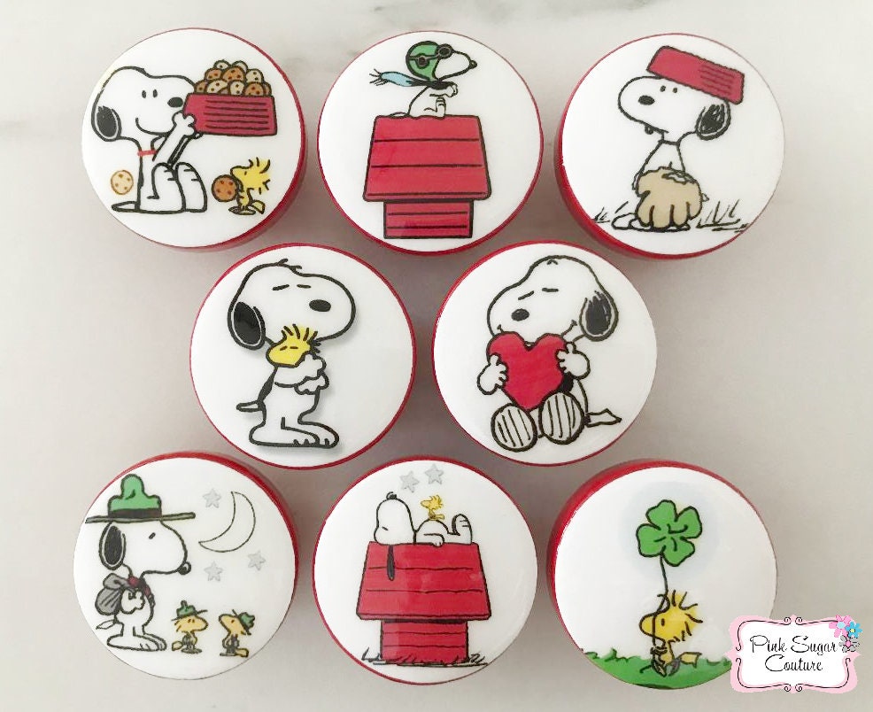 SNOOPY PEANUTS Knobs Drawer Pulls Kids Room Decor M2M Red | Etsy