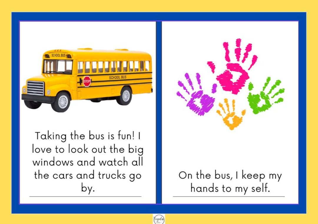 School Bus- Social Story - Etsy