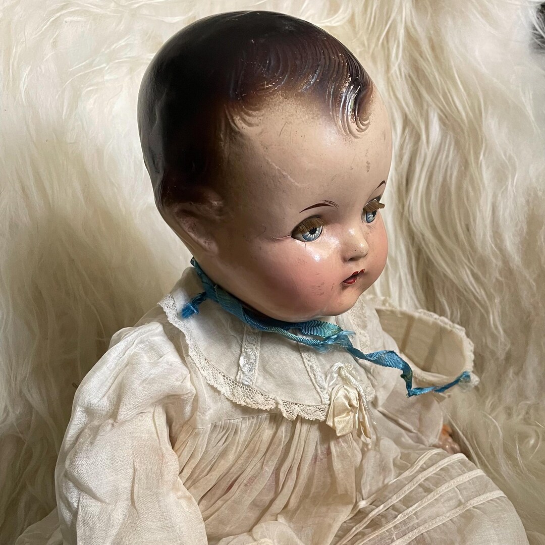Antique Composition Baby Doll,1930, Canadian Made, Reliable Doll. - Etsy