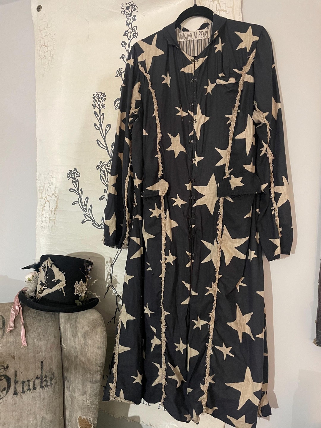 Magnolia Pearl Star Twinkle Longline Duster Flowing Coat Jacket. - Etsy