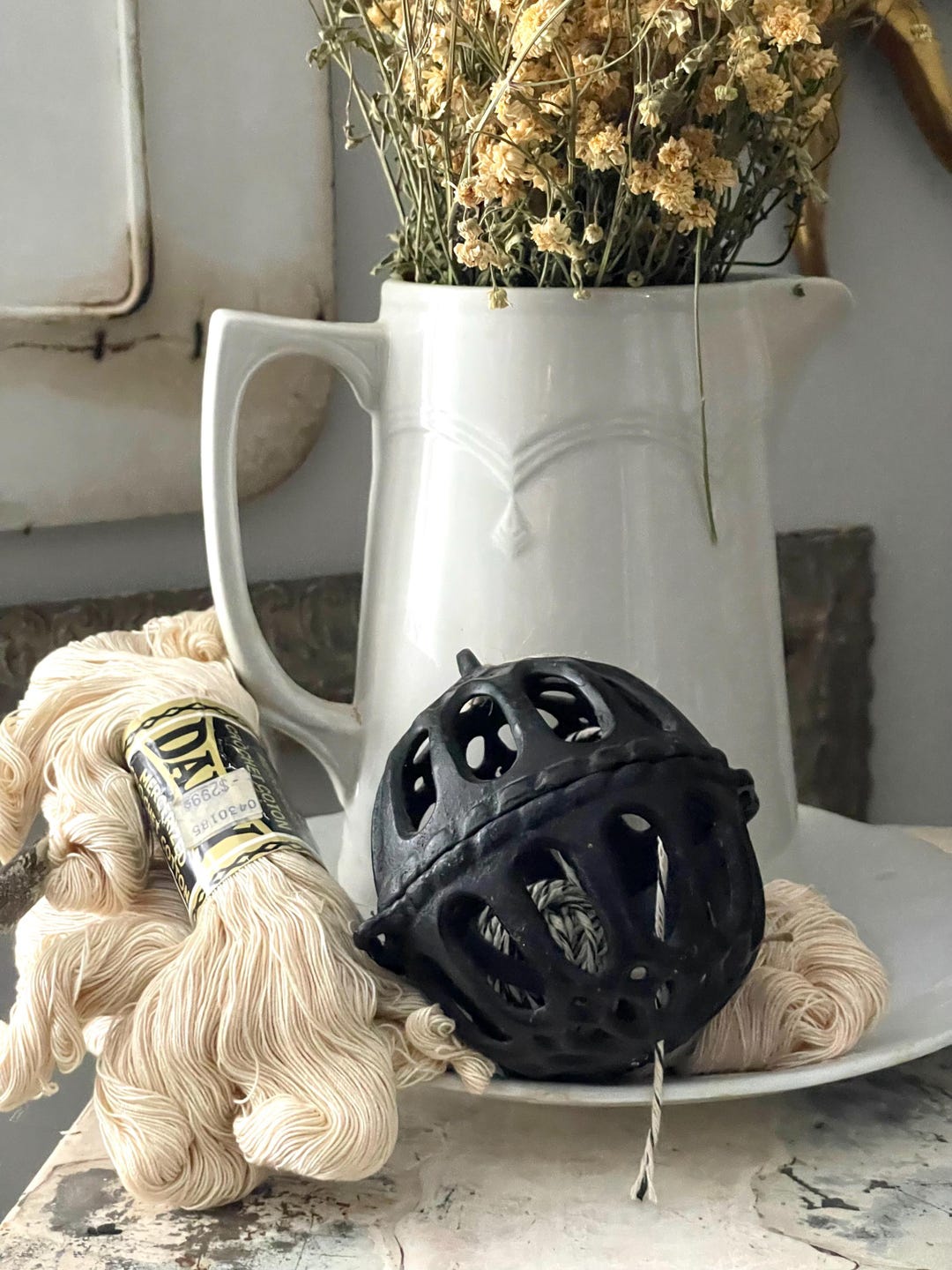 Antique String Holder - Etsy