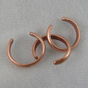 TOE RING COPPER , Handmade, Plan and Smooth Toe Ring. Body Jewelry ...