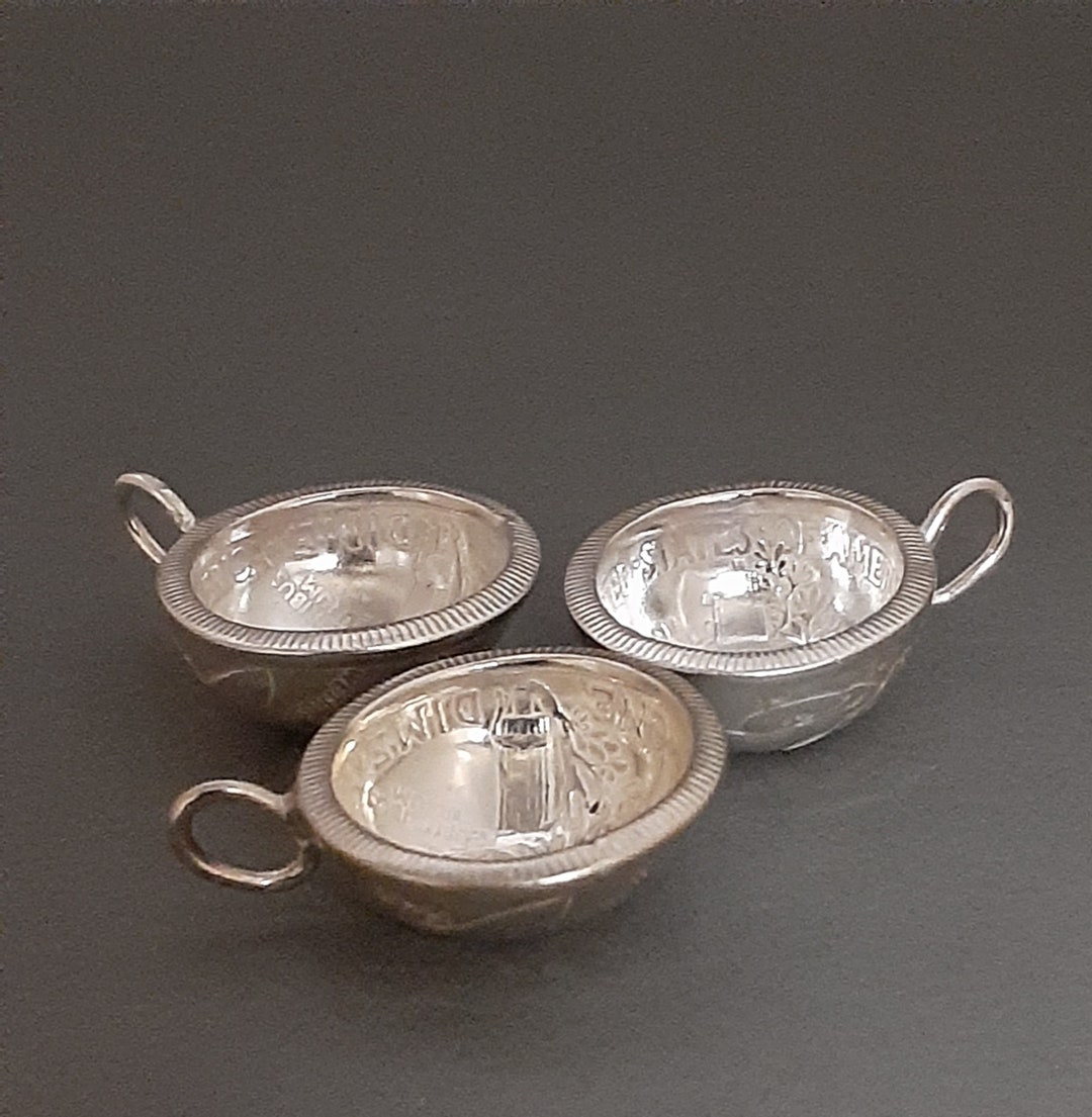 MINIATURE, COFFEE CUP, Silver Miniatures,1942 Mercury Dime, Silver ...